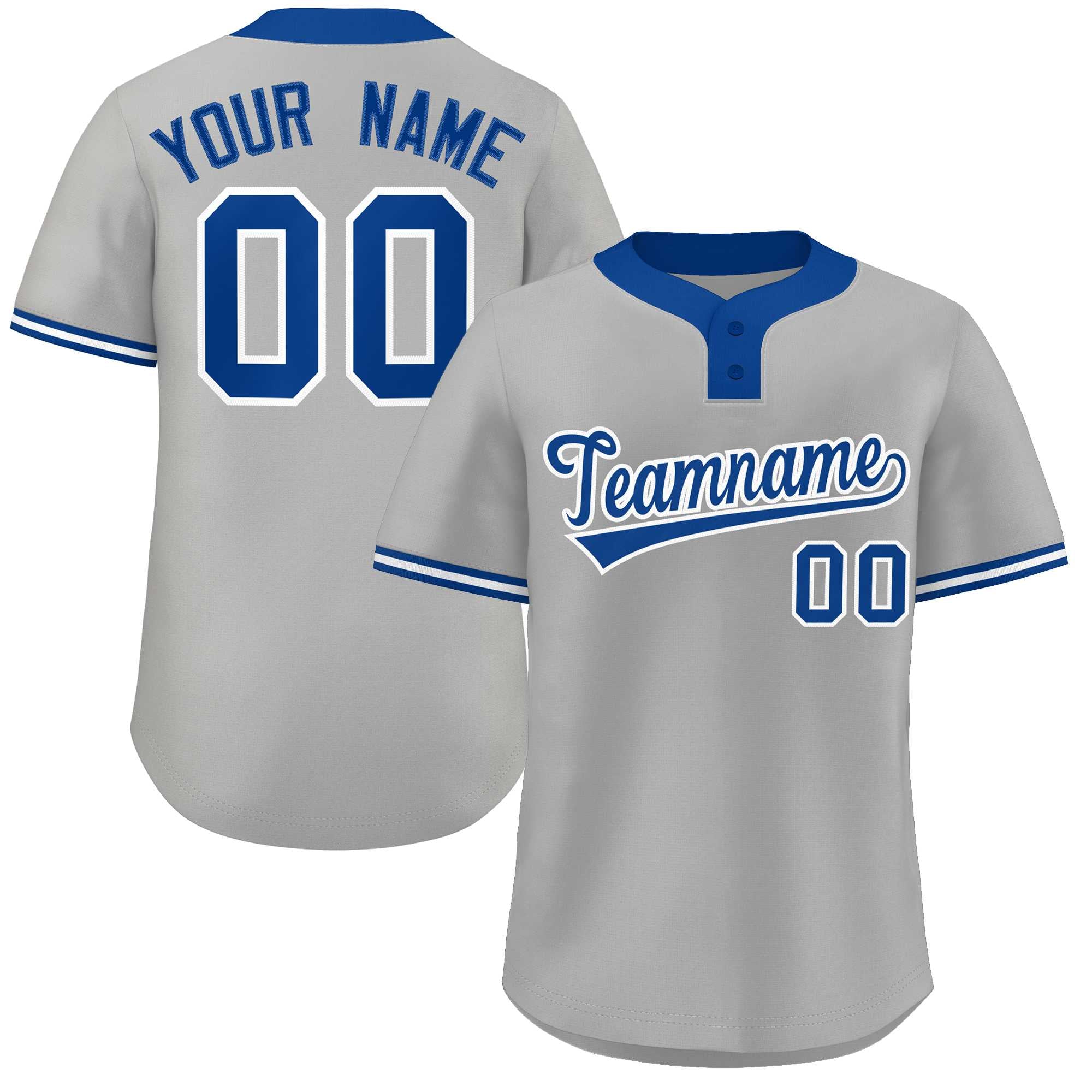 Two-Button Baseball Jersey | Custom 2 Button Sports Uniforms - KXKSHOP
