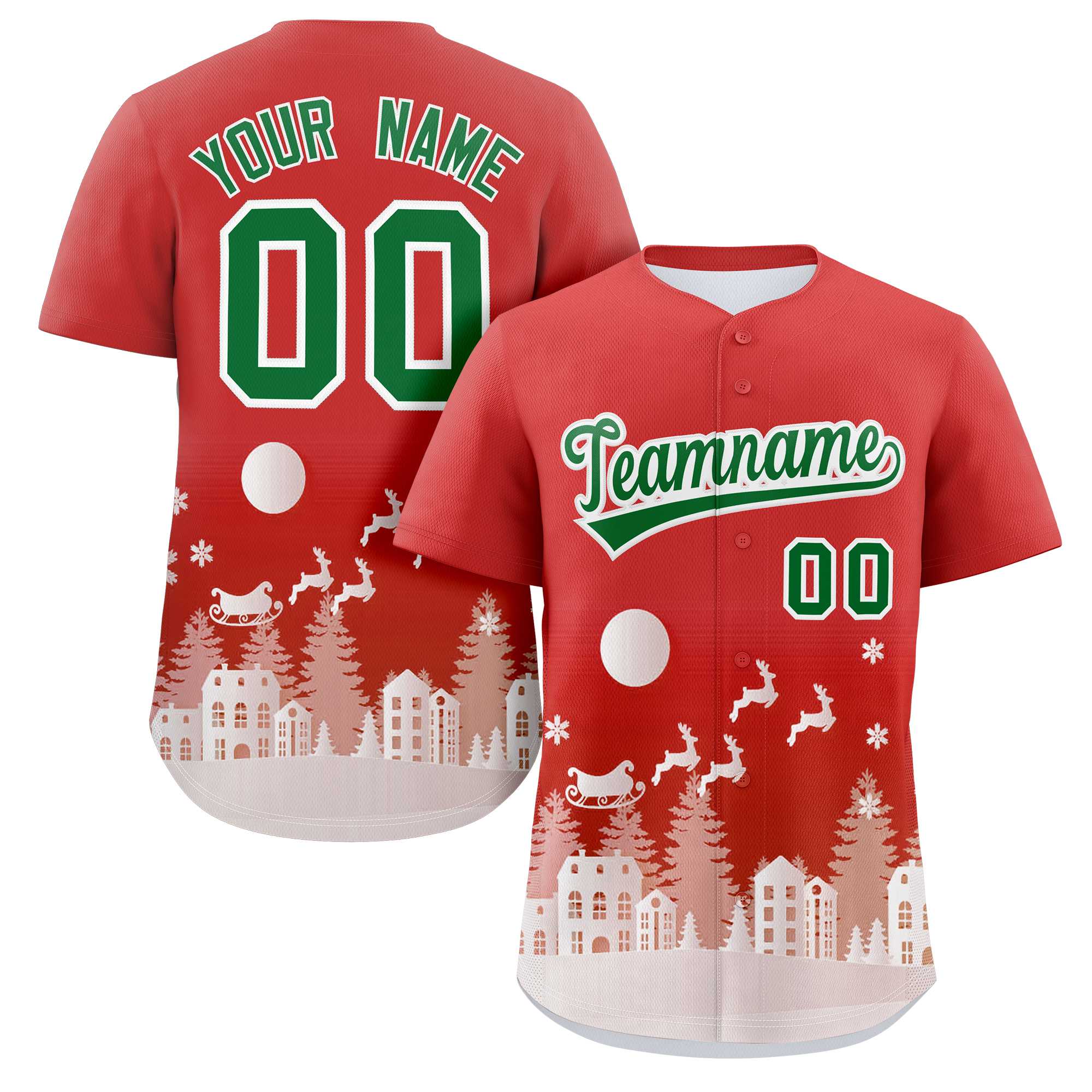 Personalized Christmas Baseball Jersey | Merry Collections - KXKSHOP
