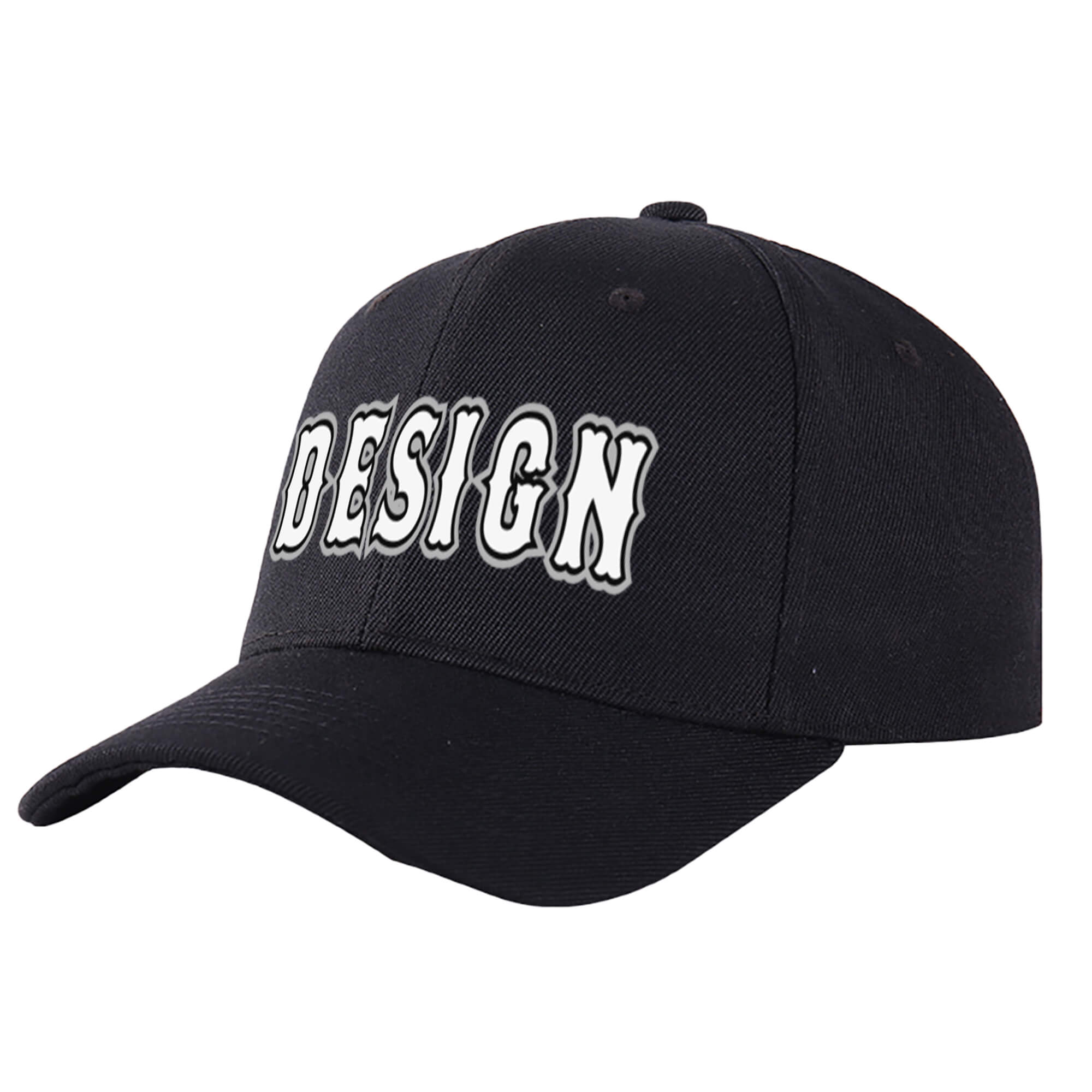 Customize Fitted Curved Eaves Unisex Baseball Hats - KXKSHOP