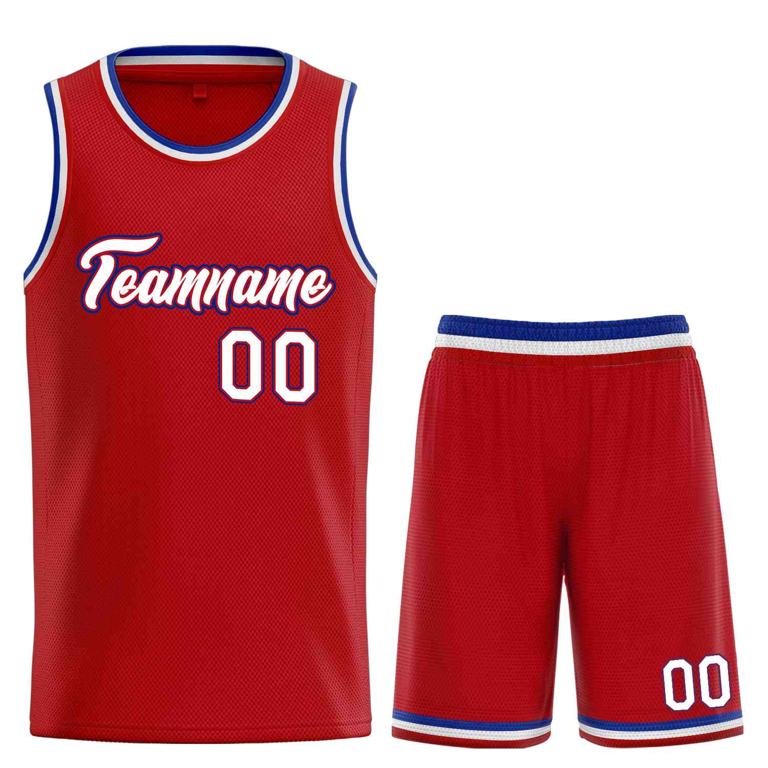 Custom Red White-Royal Heal Sports Uniform Classic Sets Basketball Jer ...