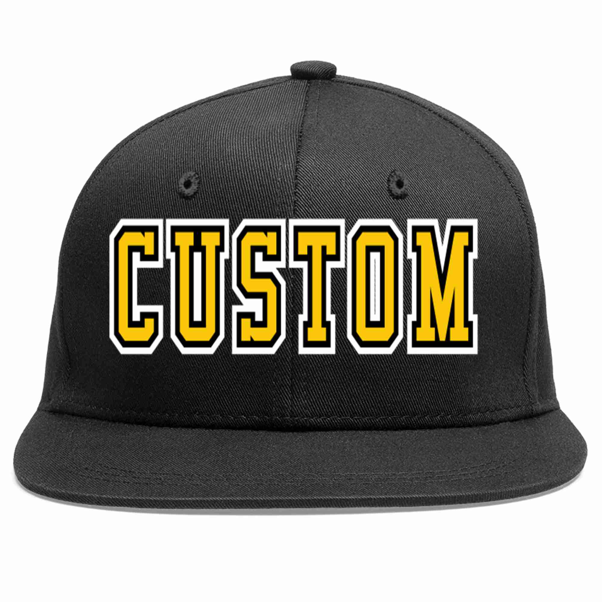 Custom Black Gold-Black Casual Sport Baseball Cap – KXKSHOP