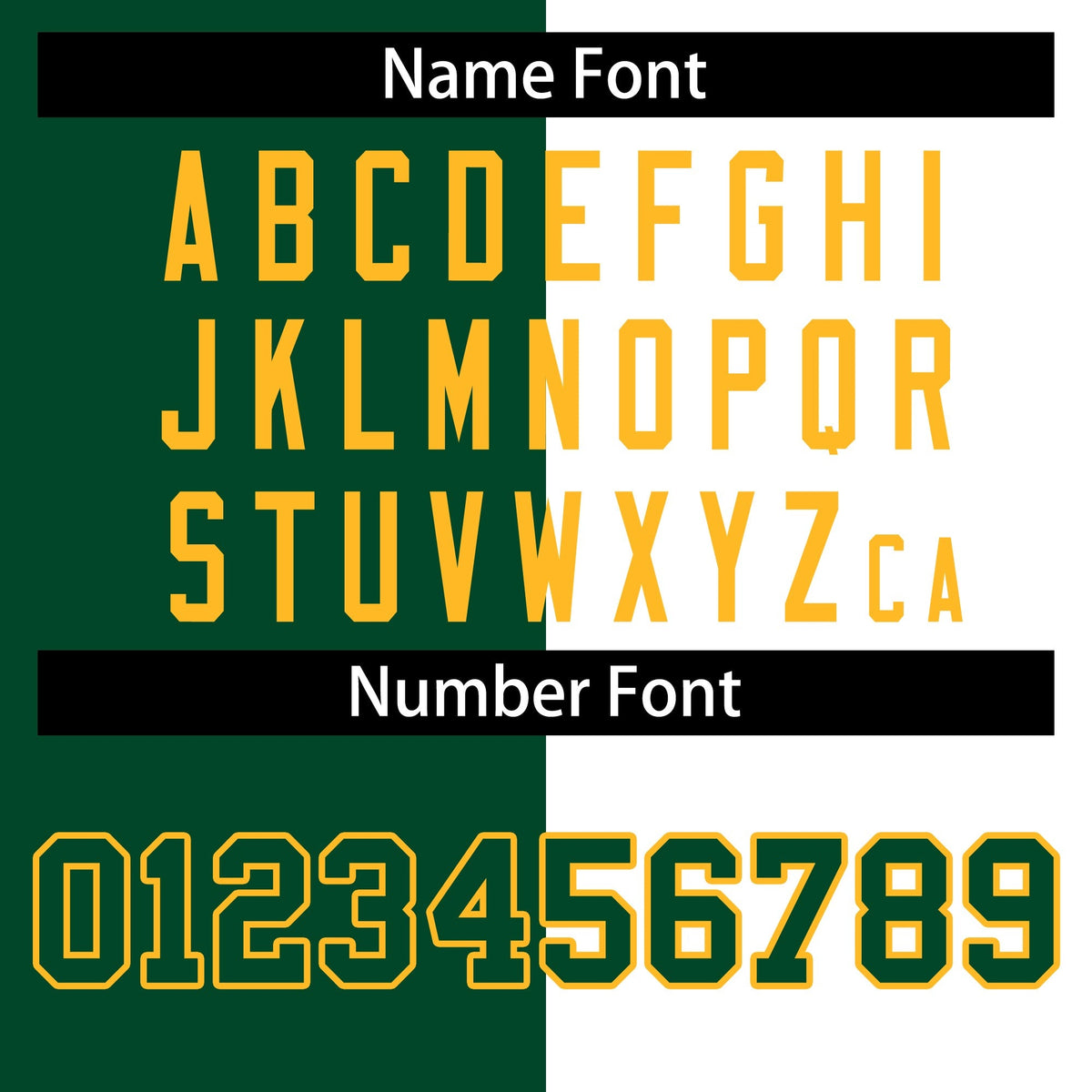 Custom Green White Gold Varsity Full Snap Letterman Two Tone Split Fas